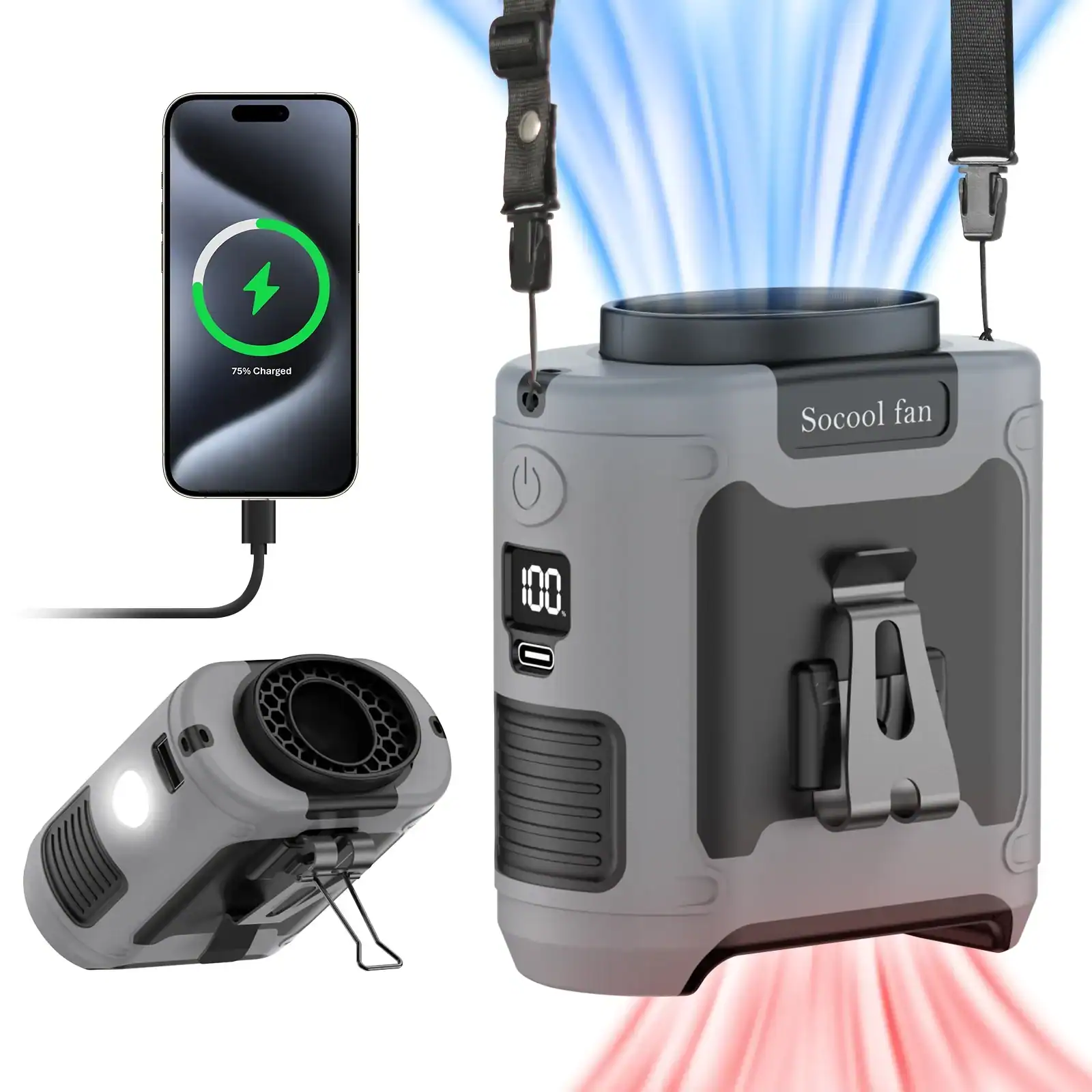 Rechargeable Clip Fan | Bike Accessories World